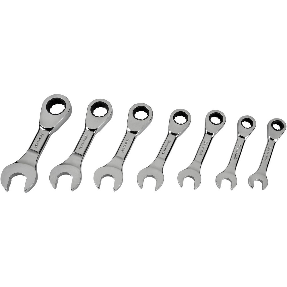 Williams - Combination Wrench Set: 7 Pc, 3/8 in - 3/4 in Wrench | MSC ...