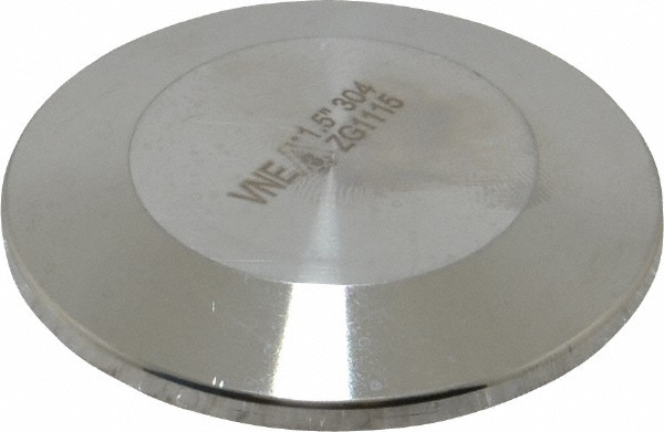 VNE - 1-1/2" Clamp Style Sanitary Stainless Steel Pipe End Cap ...