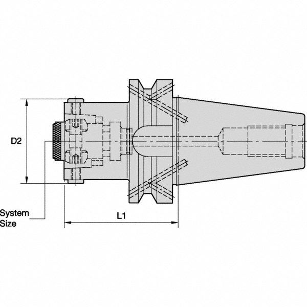 Kennametal - BT50 Outside Taper, HSK63 Inside Taper, BT to HSK Taper ...