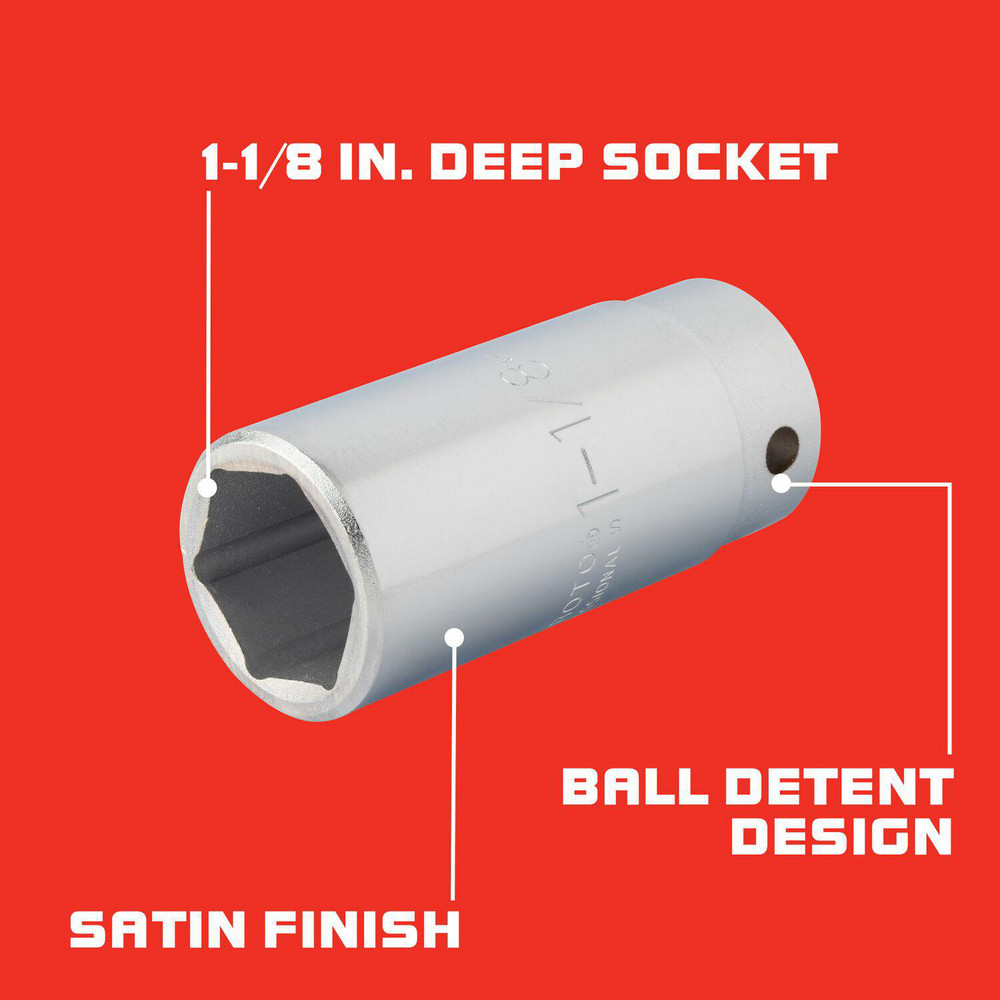 Proto - Spline Socket: 3/4" Drive, #34 Spline, 1-1/16" Hex | MSC Direct