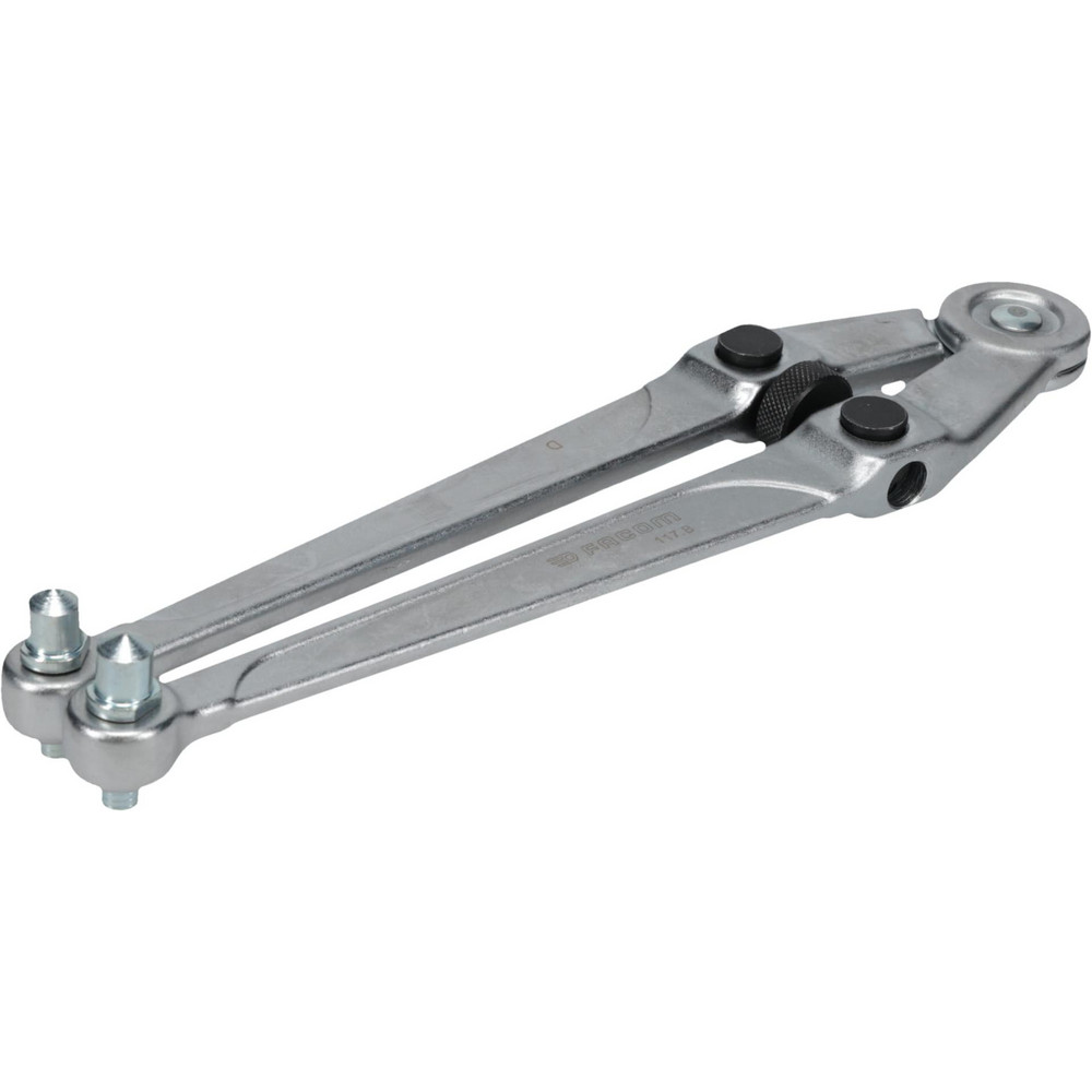 Facom - 25/32" to 4" Capacity, Satin Chrome Finish, Adjustable Face ...