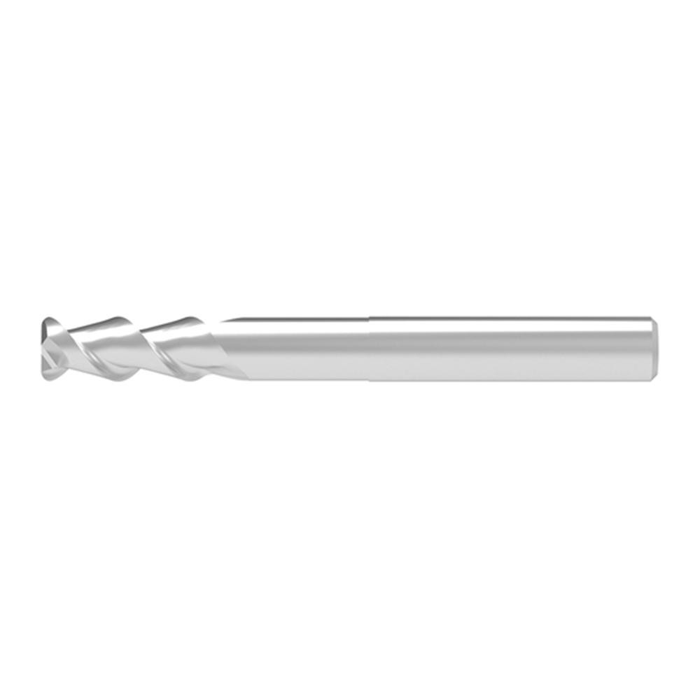 WNT - Corner Radius End Mill: 3.00 mm Dia, 8.00 mm LOC, 0.30 mm Radius ...