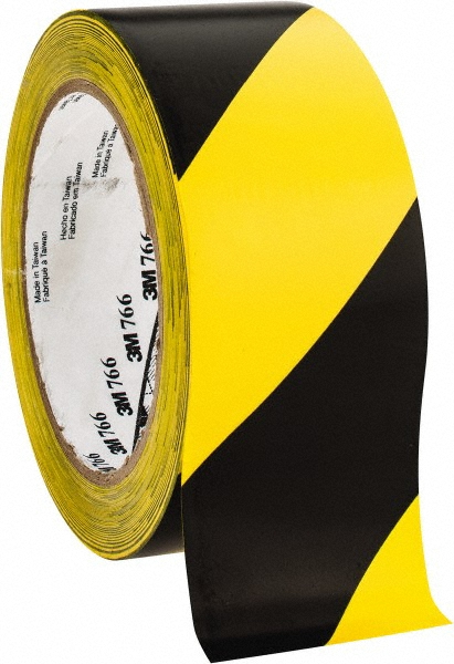 3M - Floor & Aisle Marking Tape: 2" Wide, 108' Long, 5 mil Thick, Vinyl ...