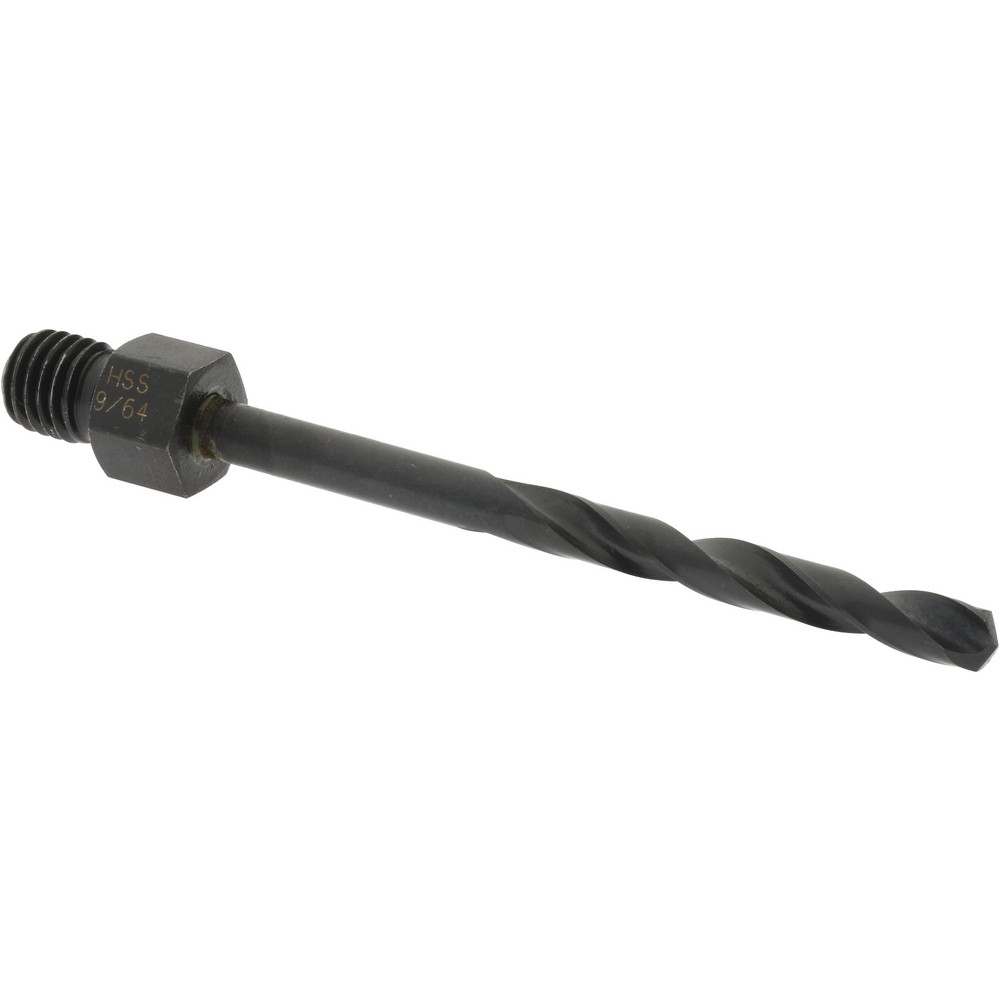 Hertel Threaded Shank Drill Bit 9 64 Dia 135 Point 1 4 28 Shank