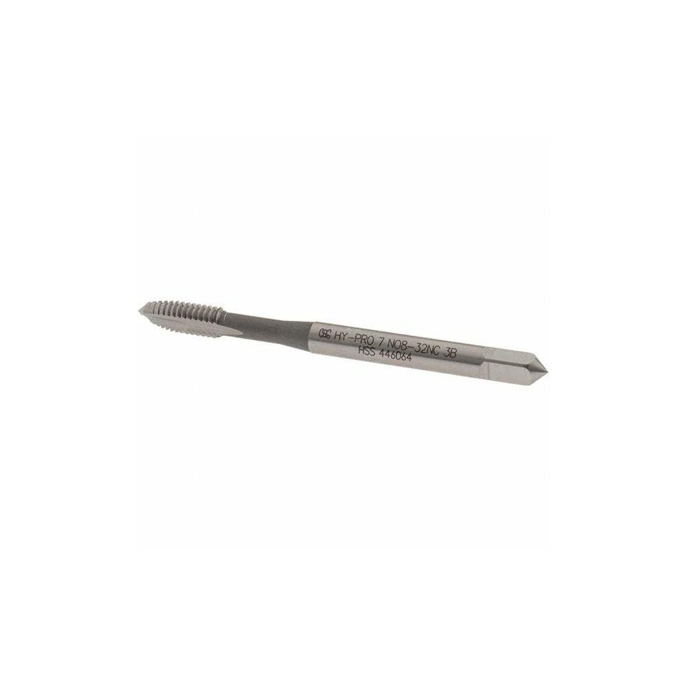 OSG - Spiral Point Tap: #8-32 UNC, 2 Flutes, Plug Chamfer, 3B Class of ...