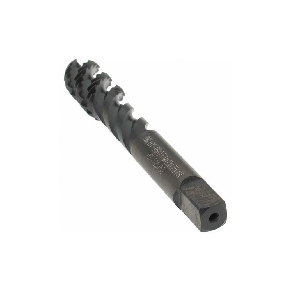 OSG - Spiral Flute Tap: M12x1.75, Metric Coarse, 3 Flute, Bottoming Chamfer, 6H Class of Fit ...