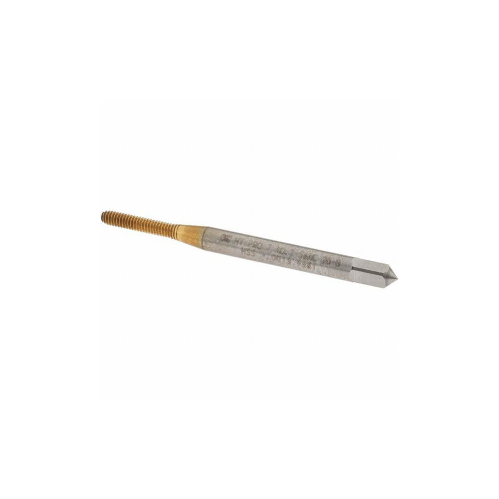 OSG - Thread Forming Tap: #2-56 UNC, 2B Class of Fit, Bottoming Chamfer, High-Speed Steel, TiN ...