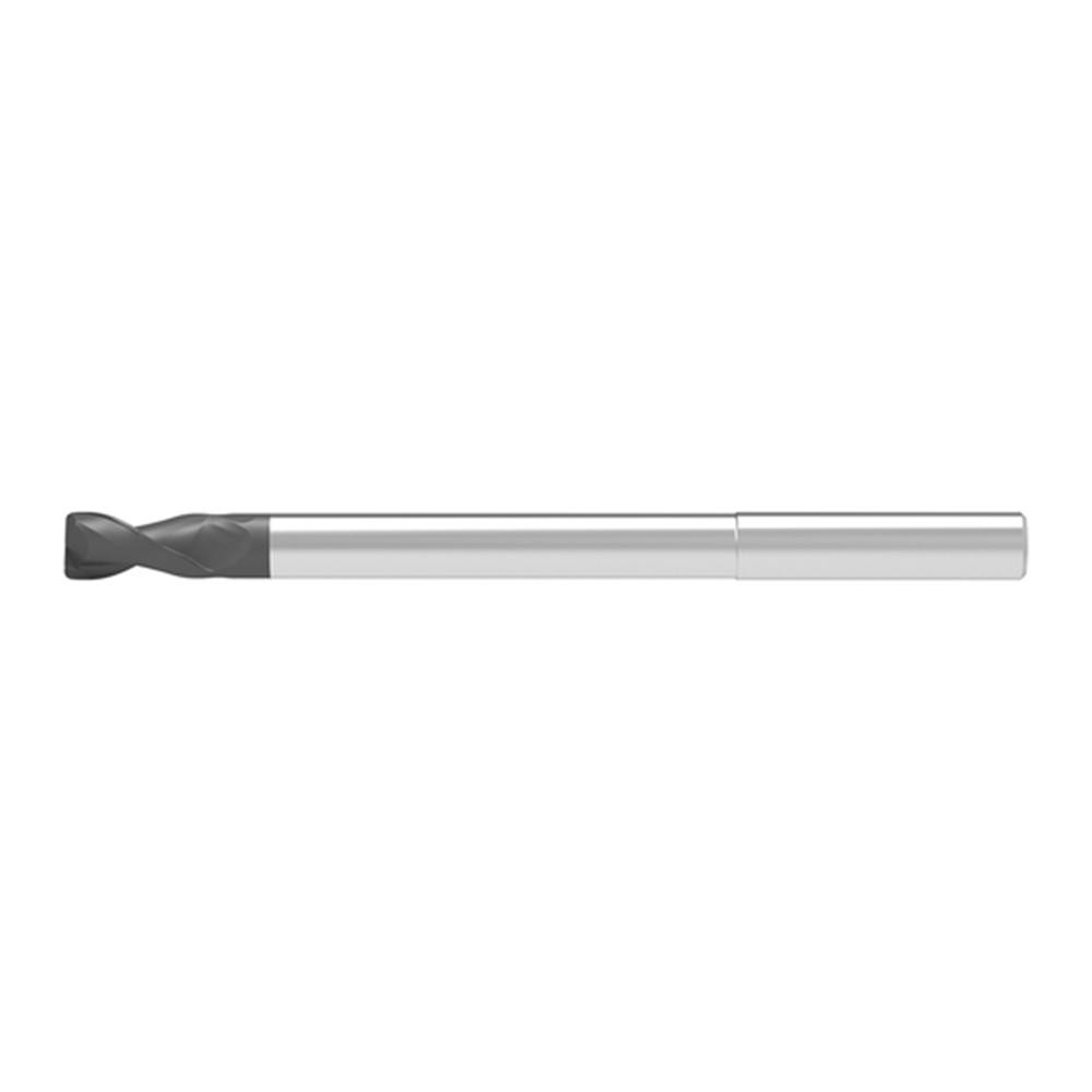WNT - Corner Radius End Mill: 2.00 mm Dia, 8.00 mm LOC, 0.30 mm Radius ...