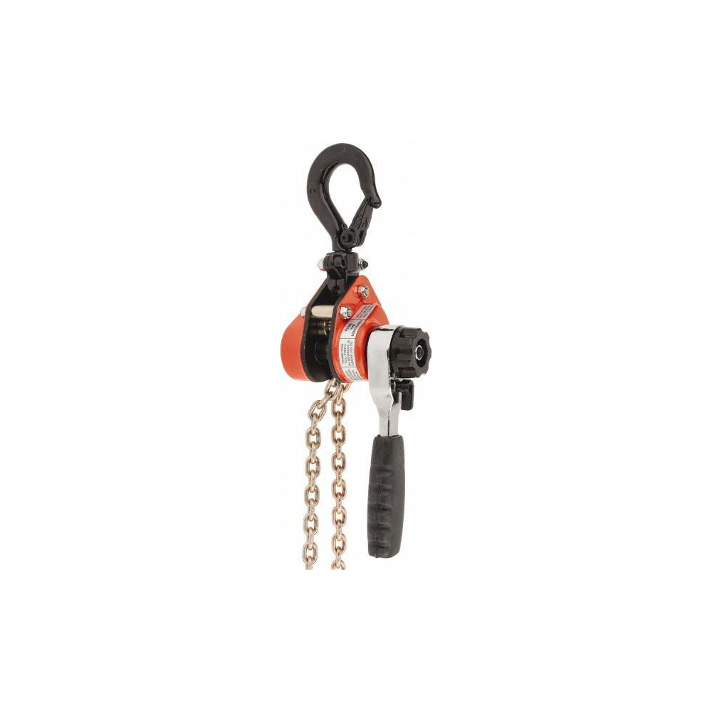 CM - Manual Mini-Ratchet Lever Hoist: 1100 lb Capacity, 10' Max Lift ...
