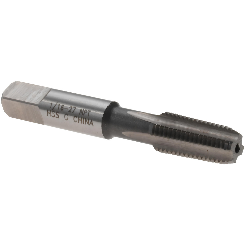 Value Collection - Standard Pipe Tap: 1/16-27, NPT, 4 Flutes, High ...