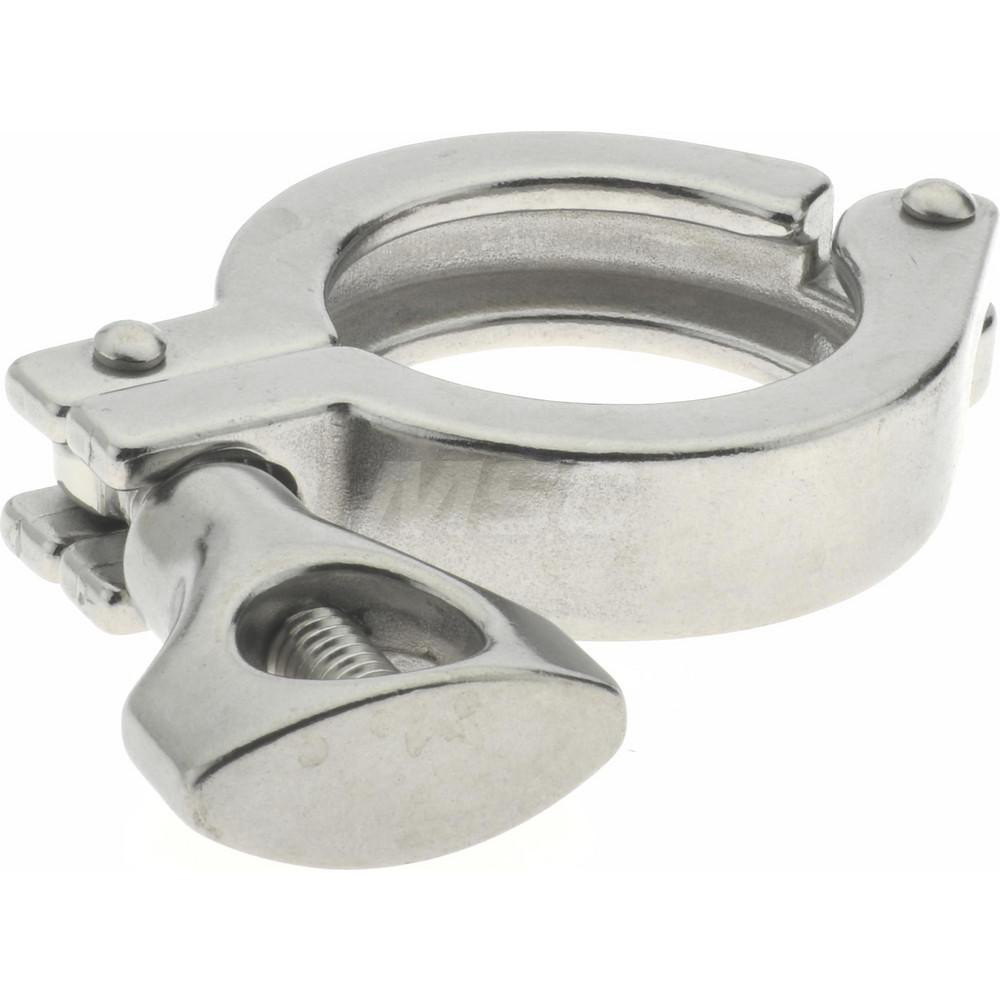 VNE - 1-1/2" Clamp Style Sanitary Stainless Steel Pipe Clamp with Holed ...