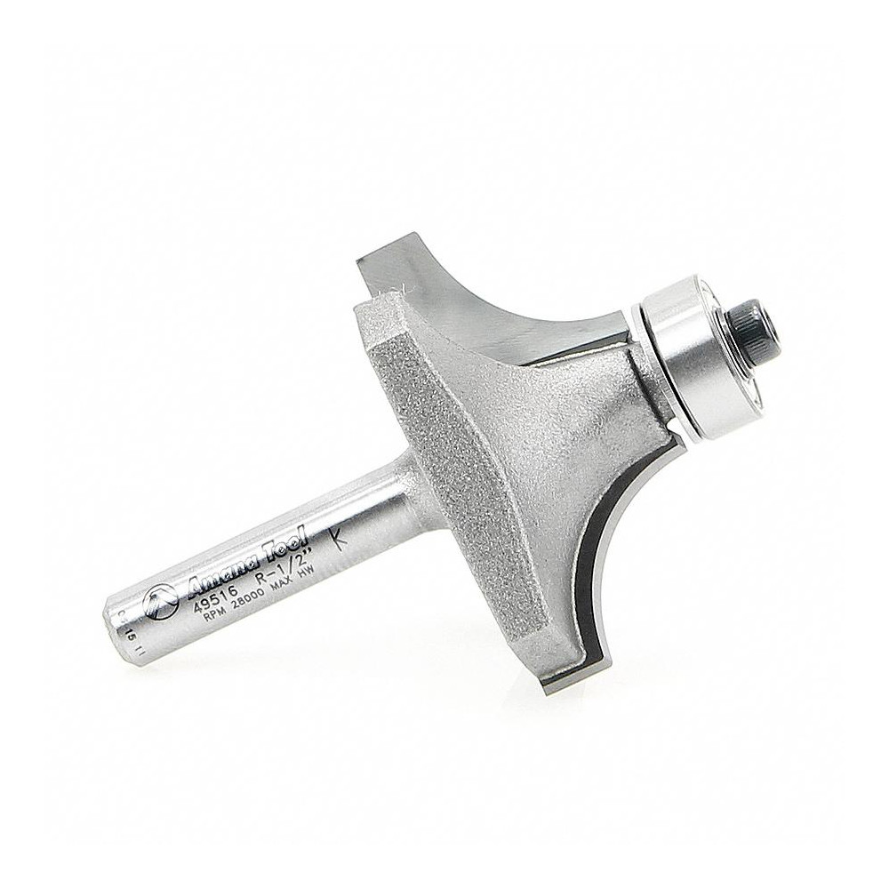 Amana Tool - 1-1/2" Dia, 3/4" LOC, 2 Flute Carbide-Tipped Edge Profile ...