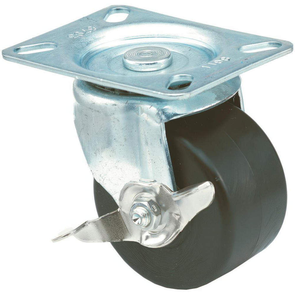 E.R. Wagner - Top Plate Caster: 3" Wheel Dia, 3-7/8" OAH | MSC Direct