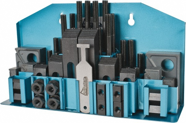 Gibraltar - 52 Piece Fixturing Step Block & Clamp Set with 1" Step ...