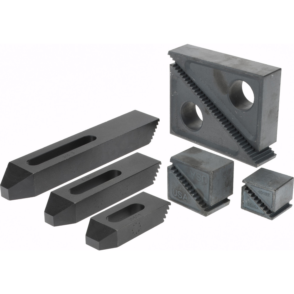 Gibraltar - Fixture Clamp Step Block & Clamp Set: 52 Pc, M10x1.5 Stud ...