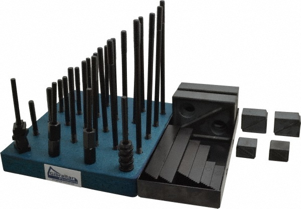 Gibraltar - 50 Piece Fixturing Step Block & Clamp Set with 1" Step ...