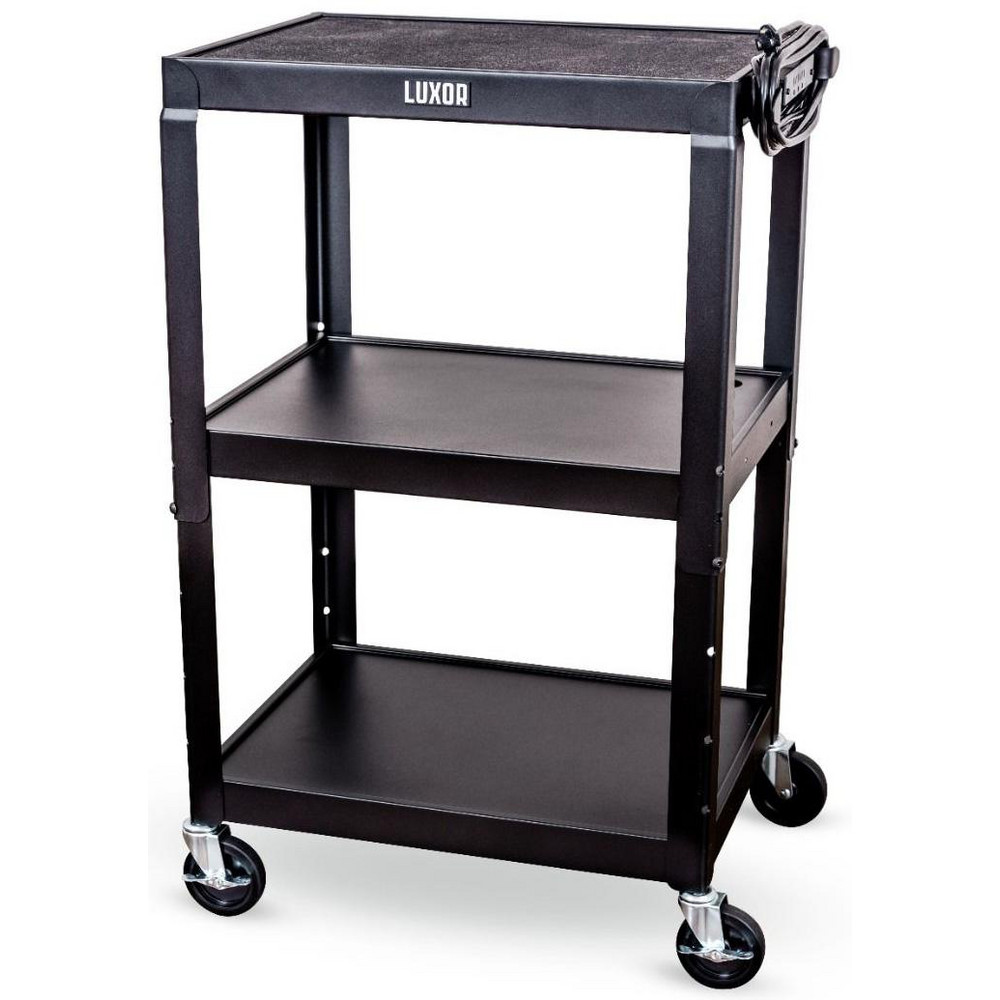 Luxor - Utility Utility Cart: 24" Long, 18" Wide, Powder Coated Steel ...