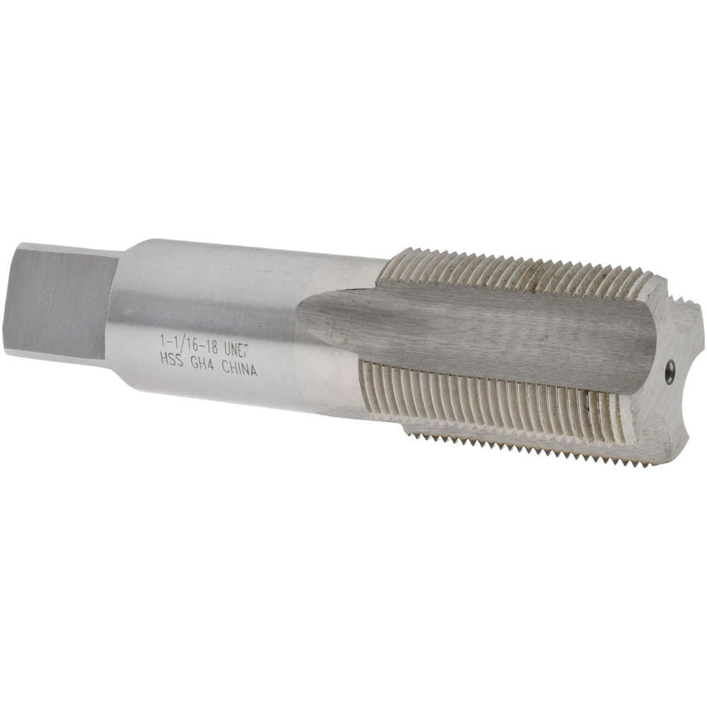 Value Collection - Straight Flute Tap: 1-1/16-18 UNEF, 4 Flute ...