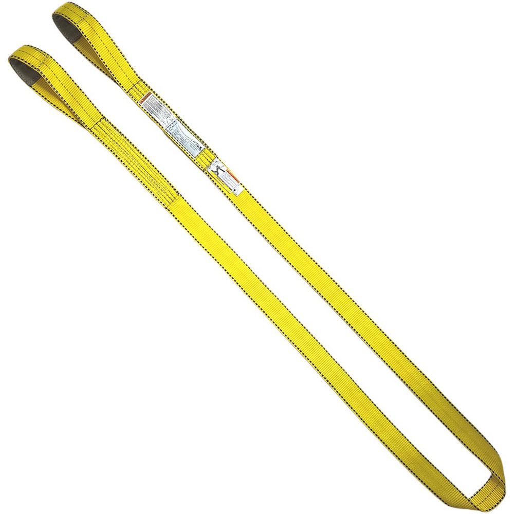 Liftex - Flat Eye & Eye, Type 3 Web Sling: 6' Long, 2" Wide, 6400 lb ...