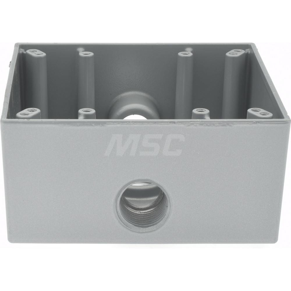 Cooper Crouse-Hinds - Electrical Outlet Box: Aluminum, Rectangle, 4-9/ ...