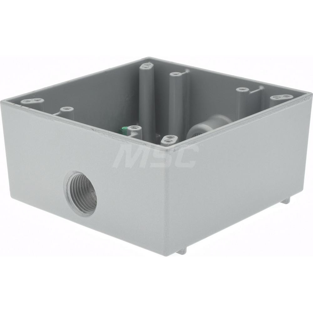 Cooper Crouse-Hinds - Electrical Outlet Box: Aluminum, Rectangle, 4-9/ ...
