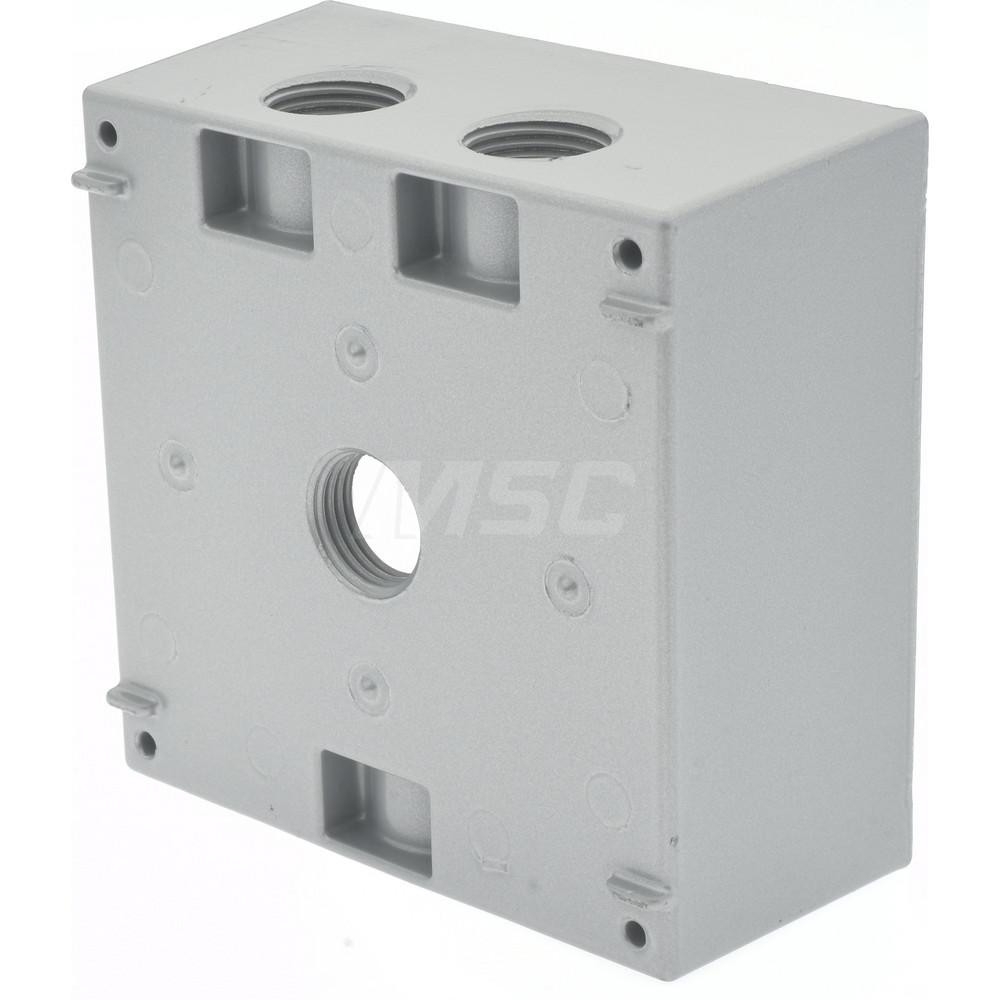 Cooper Crouse-Hinds - Electrical Outlet Box: Aluminum, Rectangle, 4-9/ ...