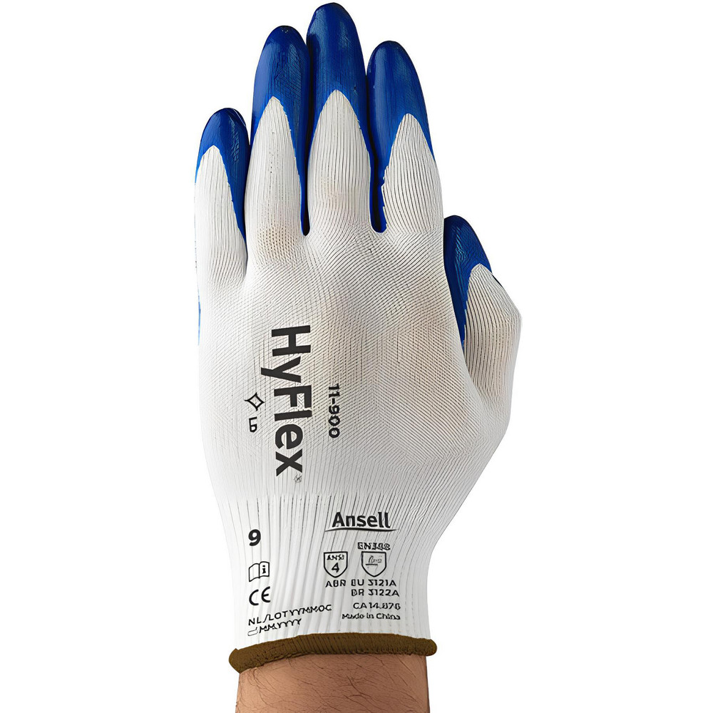 Ansell - Work Gloves: HyFlex® NBR 11-900, Size X-Large, Nitrile-Coated ...