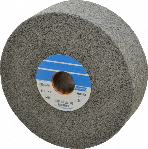 Norton - 6" Diam, 2" Face Width, 1" Center Hole, Medium Grade, Silicon ...