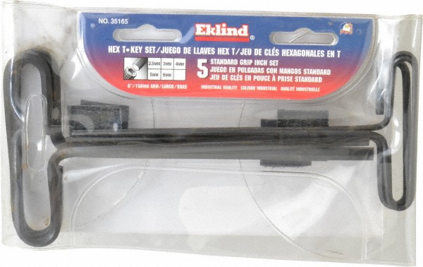 Eklind - 5 Piece T-Handle Hex Key Set | MSC Direct