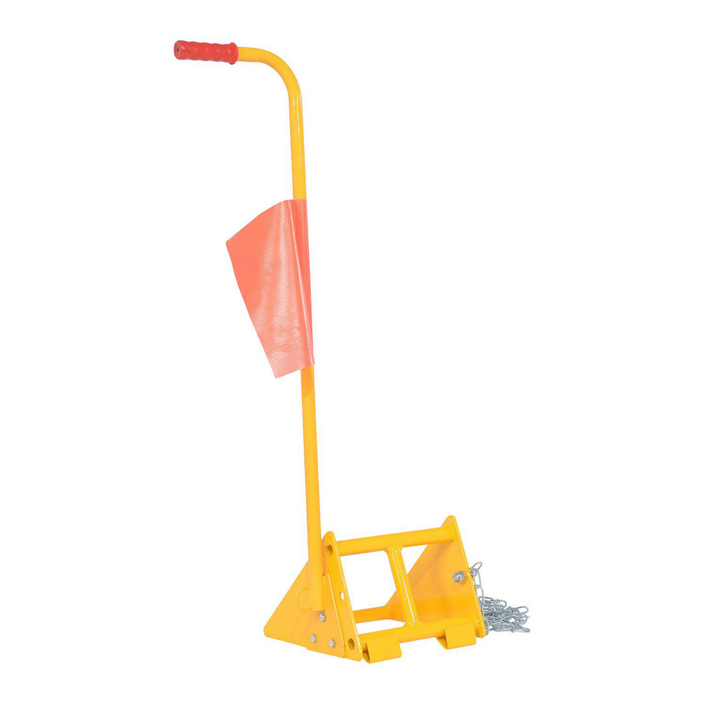 Vestil - Wheel Chocks: Single with Chain, Serrated, 18-9/16, 37-15/16 ...