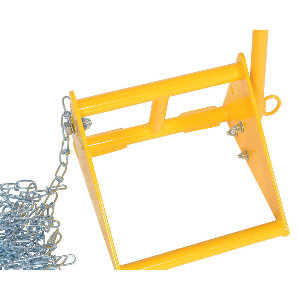 Vestil - Wheel Chocks: Single with Chain, Serrated, 18-9/16, 37-15/16 ...