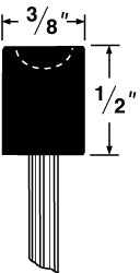 Grier Abrasives - Mounted Point: 1/2" Thick, 1/8" Shank Dia, B132, 60 ...