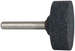 Grier Abrasives - Mounted Point: 1/2" Thick, 1/4" Shank Dia, W236, 60 Grit, Medium | MSC Direct