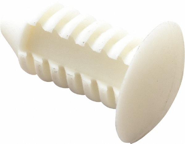 Made in USA - 3/16" Hole Dia, Ratchet Shank, Nylon Panel Rivet | MSC Direct