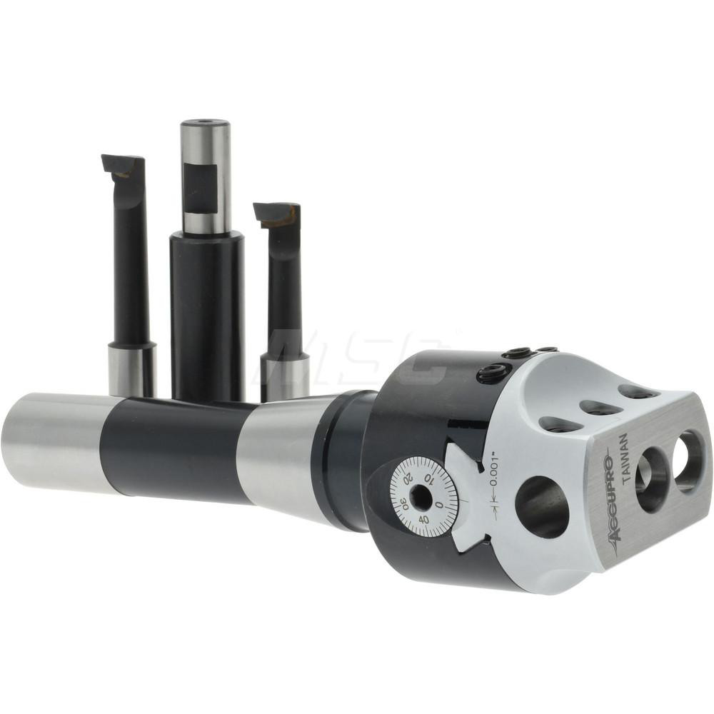 Accupro - 2" Body, 1/2" Boring Bar Hole Dia, Manual Offset Boring Head ...