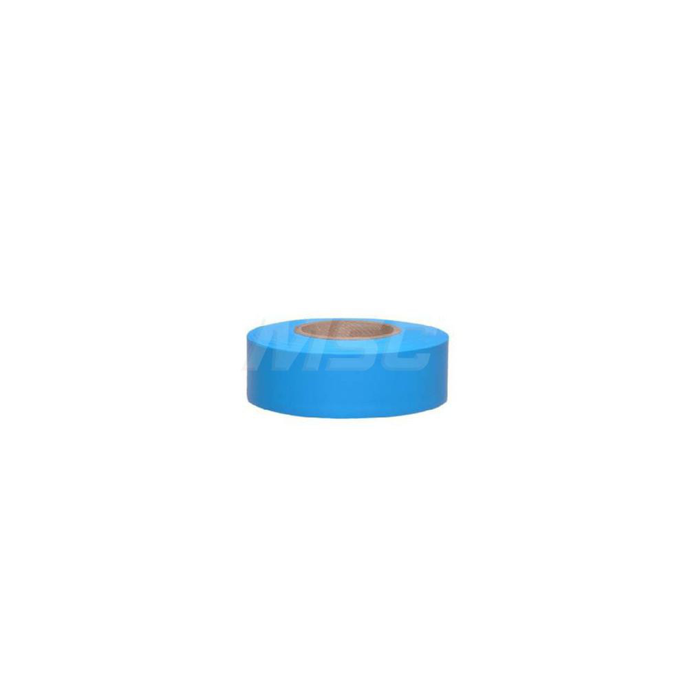 NMC - 150' Long x 1-3/16" Wide Roll, Vinyl, Blue Flagging Tape ...
