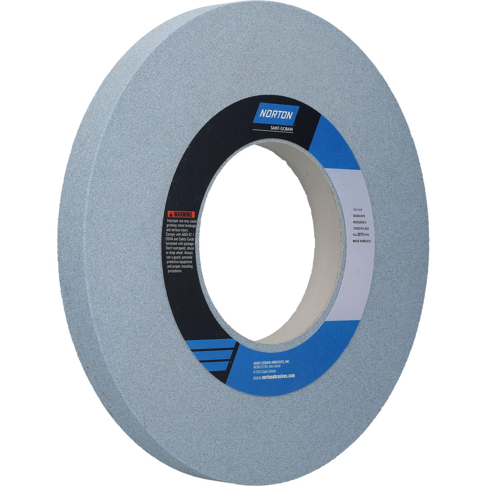 Norton - Surface Grinding Wheel: 12" Dia, 1" Thick, 5" Arbor, 60 Grit ...