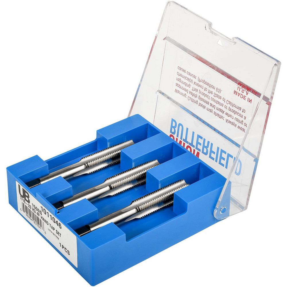 Union Butterfield - Tap Set: 1-1/4-12 UNF, 6 Flute, High Speed Steel ...