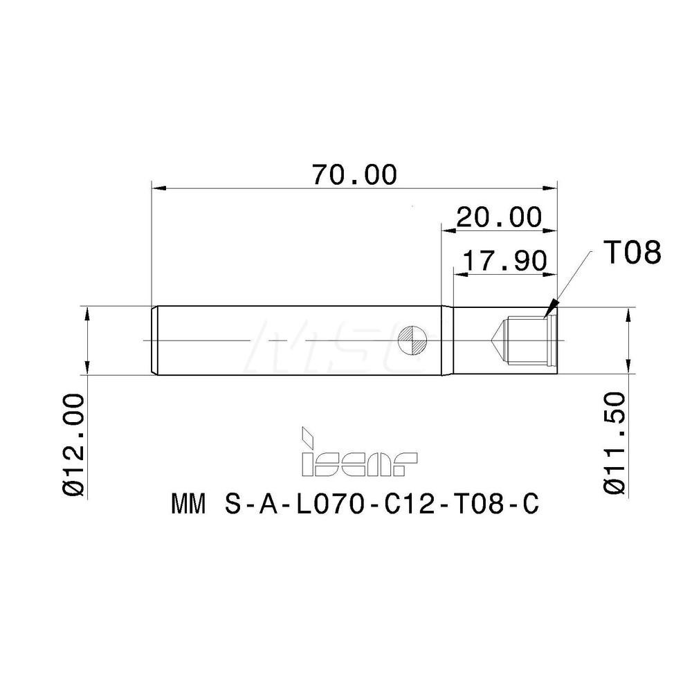 Iscar - Replaceable Tip Milling Shank: Series Multimaster, 20 mm ...