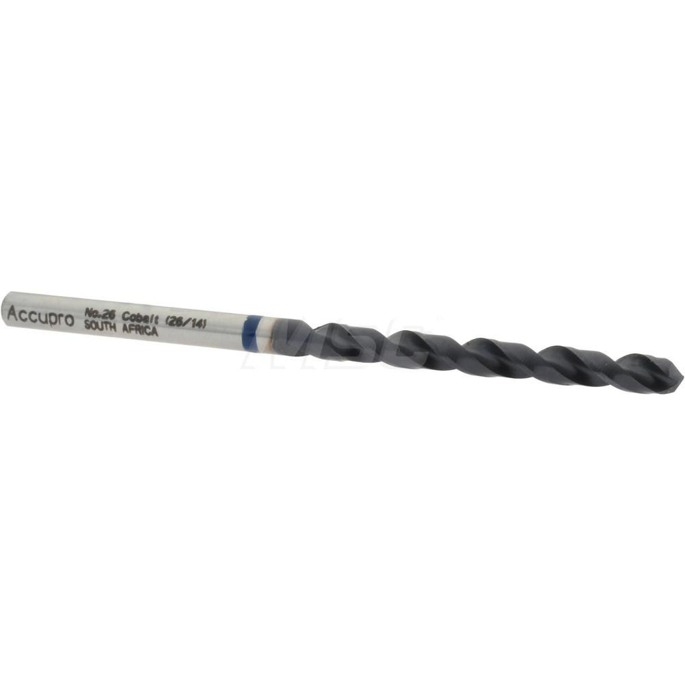 Accupro - Jobber Length Drill Bit: #26 (0.1470) Dia, 120 deg, Cobalt ...