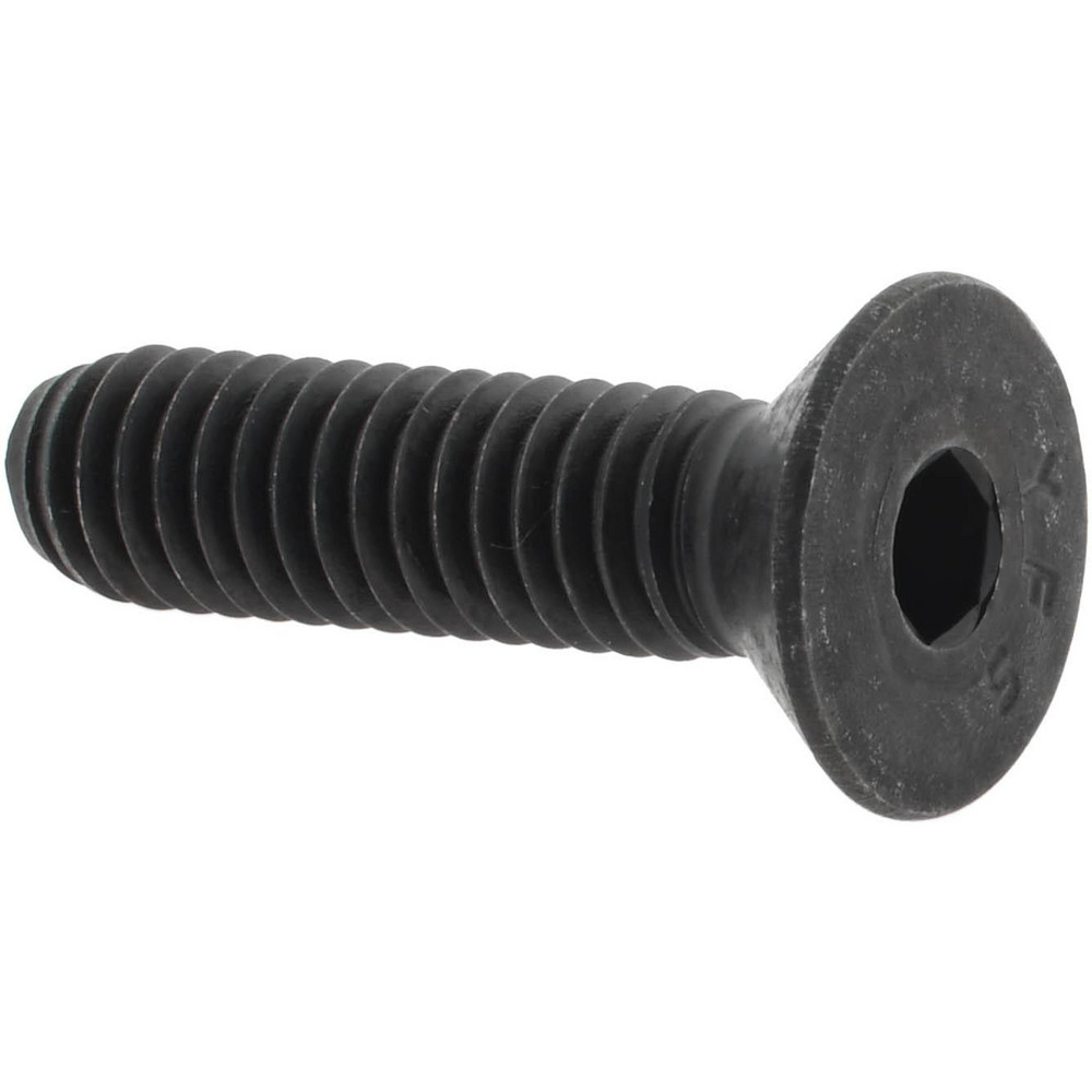 Flat Socket Cap Screw: 5/16-18 x 1-1/4" Long, Alloy Steel, Black Oxide ...
