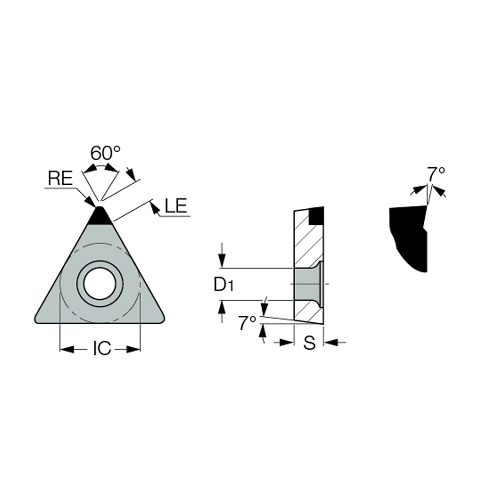 Iscar - Turning Insert: TCMT 2-1 ID5, PCD | MSC Direct