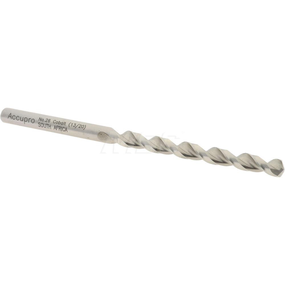 Accupro - Jobber Length Drill Bit: #26 (0.1470) Dia, 130 deg, Cobalt ...