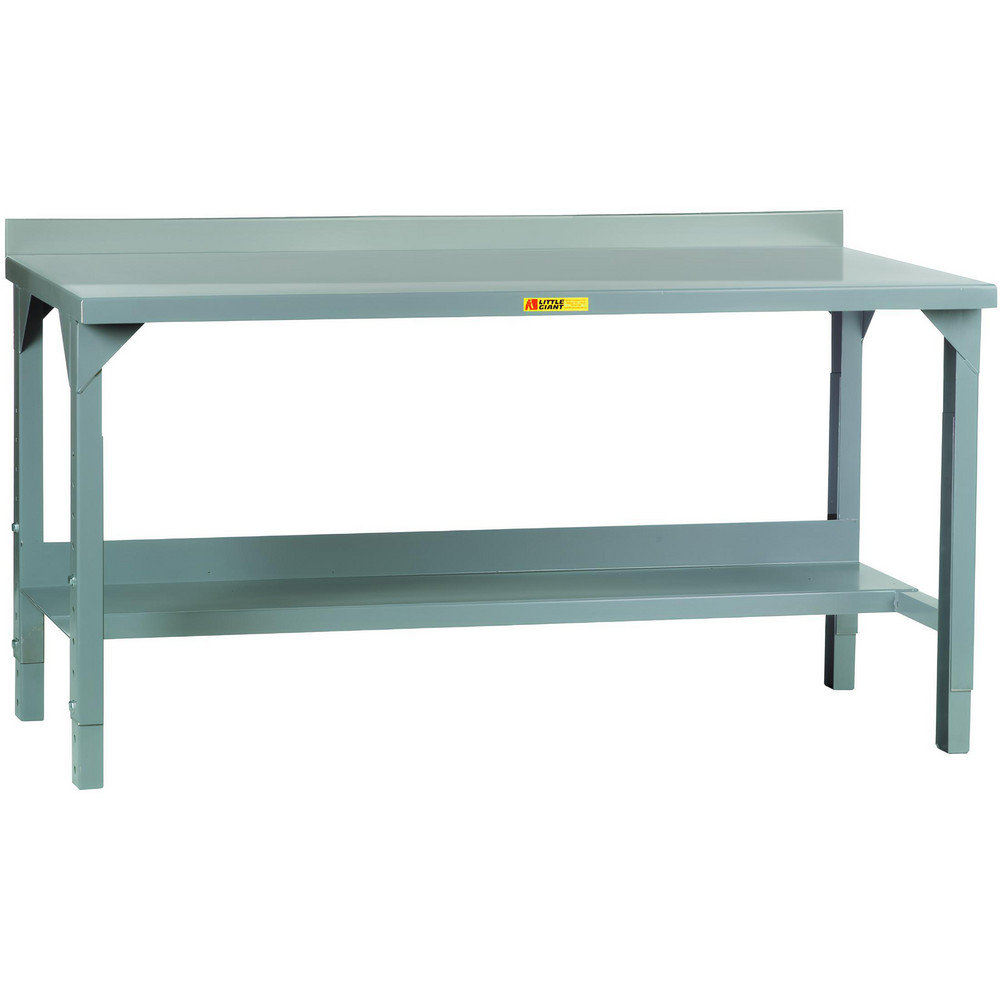 Little Giant® - Work Bench: 60" Wide, 41" Deep, 27 to 41" High, Powder ...