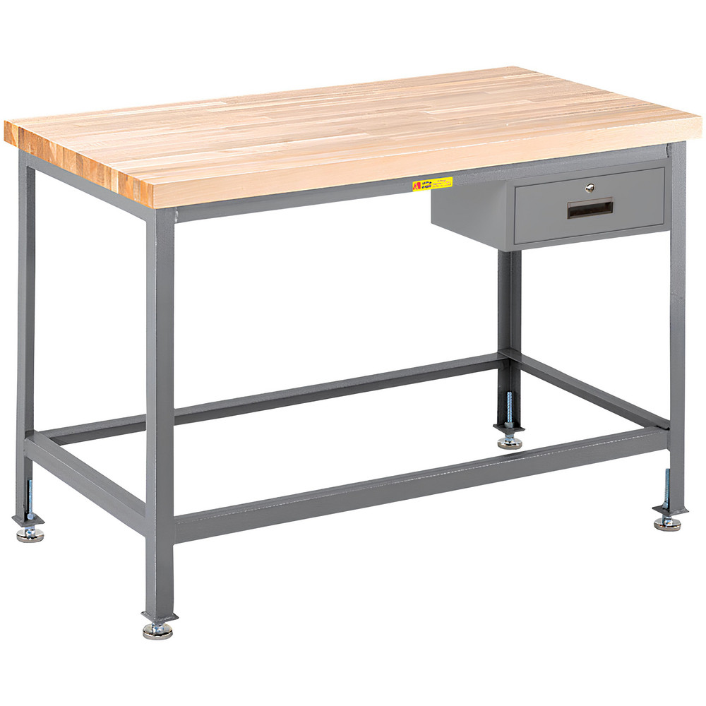 Little Giant® - Work Table: 36" Wide, 35" Deep, 32 to 35" High, Powder ...