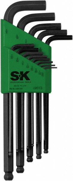 SK - 13 Piece L-Key Ball End Hex Key Set - 05675095 - MSC Industrial Supply