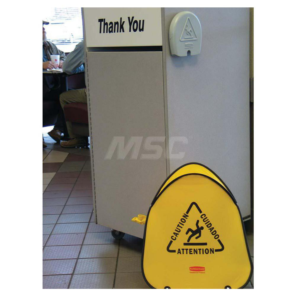 Rubbermaid - Caution, 18-3/8" Wide x 20" High, Spring Steel and Durable ...