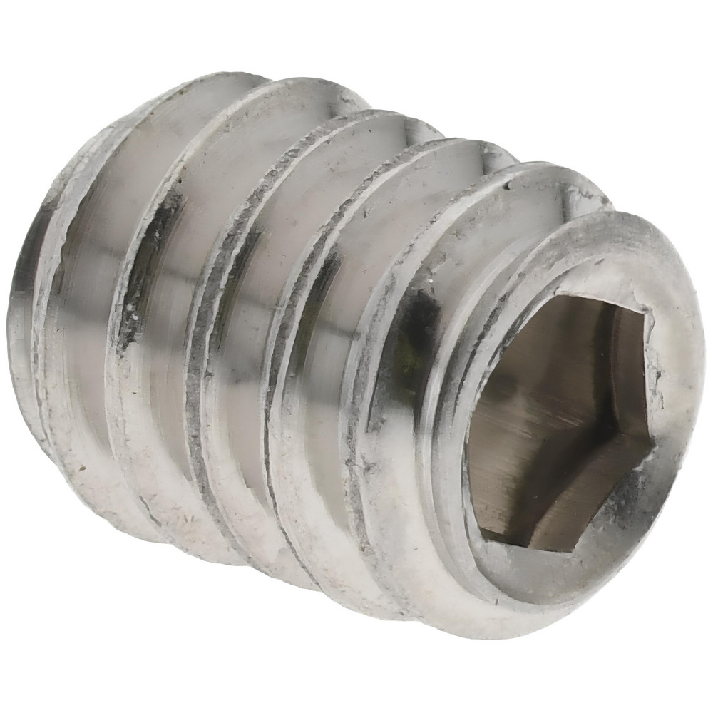Set Screw: 1/4-20 x 5/16", Cup Point, Stainless Steel, Grade 18-8 - 1/8 ...