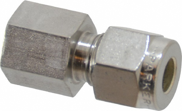Parker - 1/4" Tube OD x 1/8-27 NPT Stainless Steel Compression Tube ...