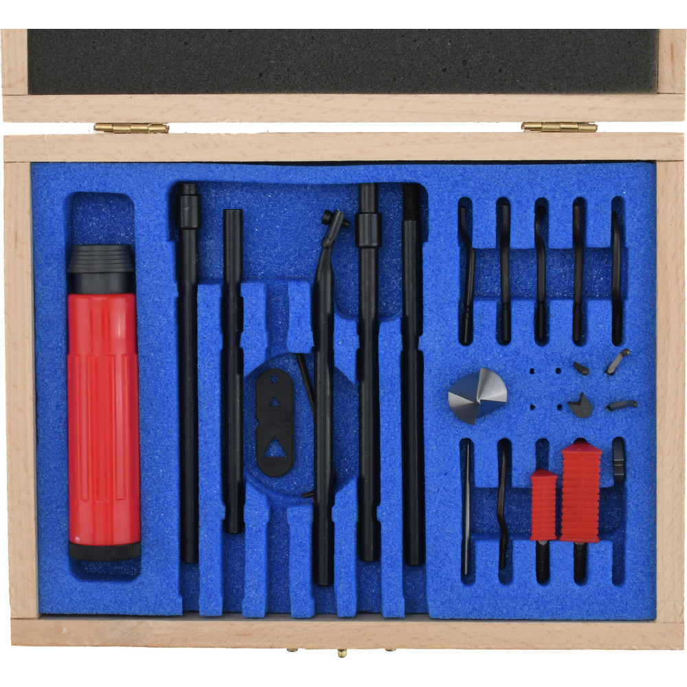 Shaviv - Hand Deburring Tool Set: 21 Pc, Solid Carbide & High Speed ...